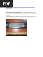 Programación de Controles Universales 2019 | PDF | Control remoto ...