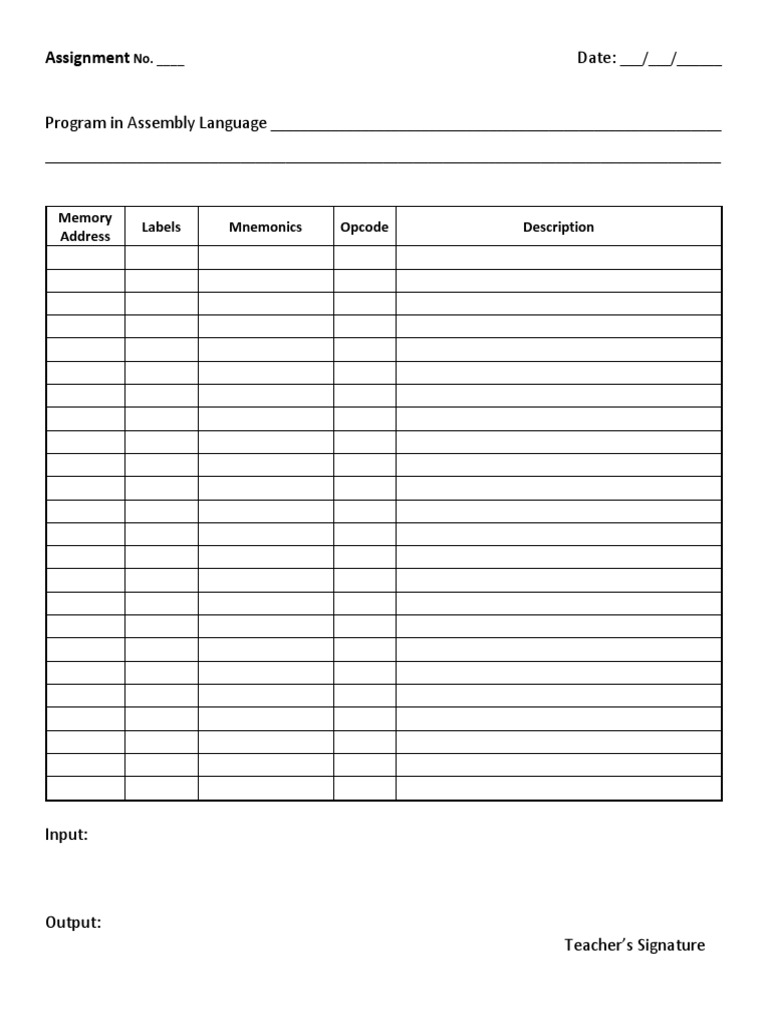 MP File Format Assignment Template | PDF