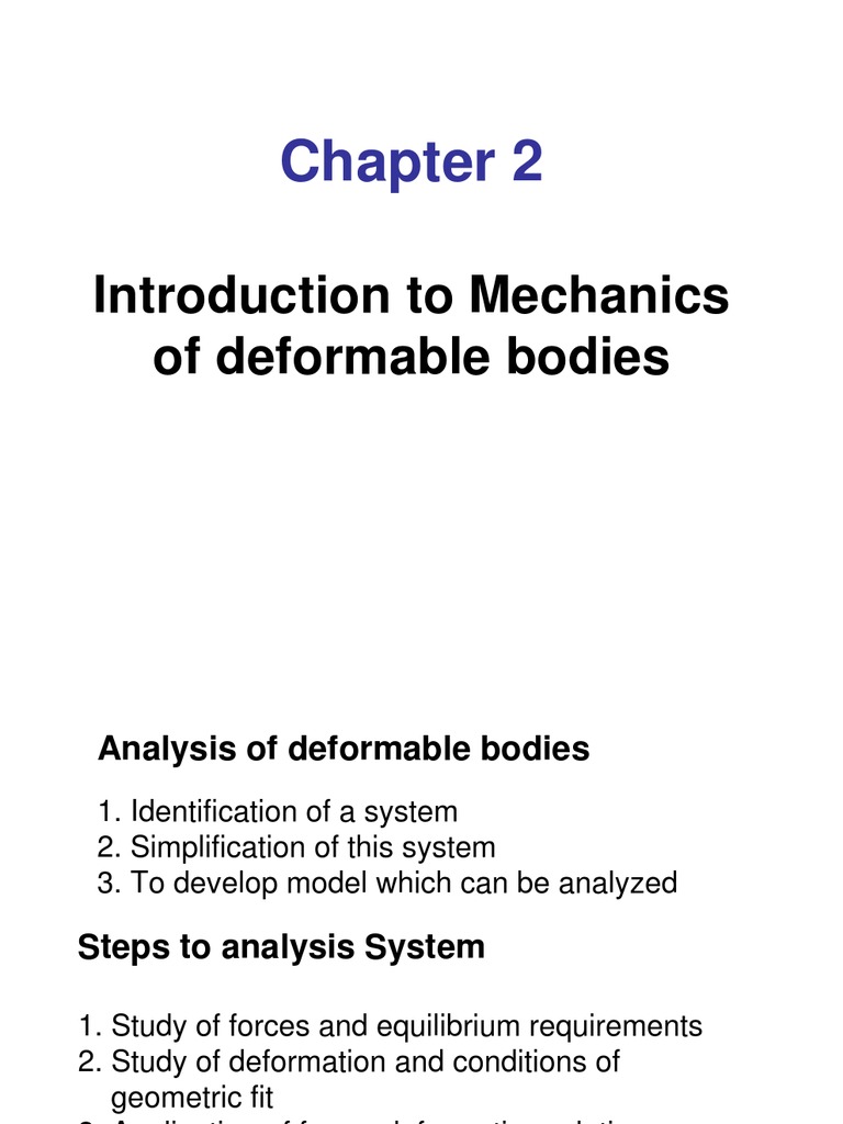 Mechanics of Solids by Crandall, Dahl, Lardner, 2nd Chapter | PDF | Deformation (Mechanics) | Truss