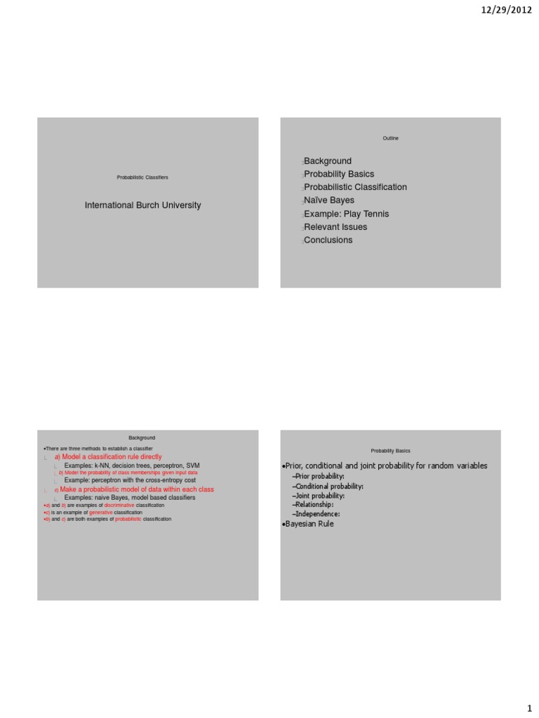 Understanding Probabilistic Classifiers | PDF | Statistical Classification | Scientific Modeling