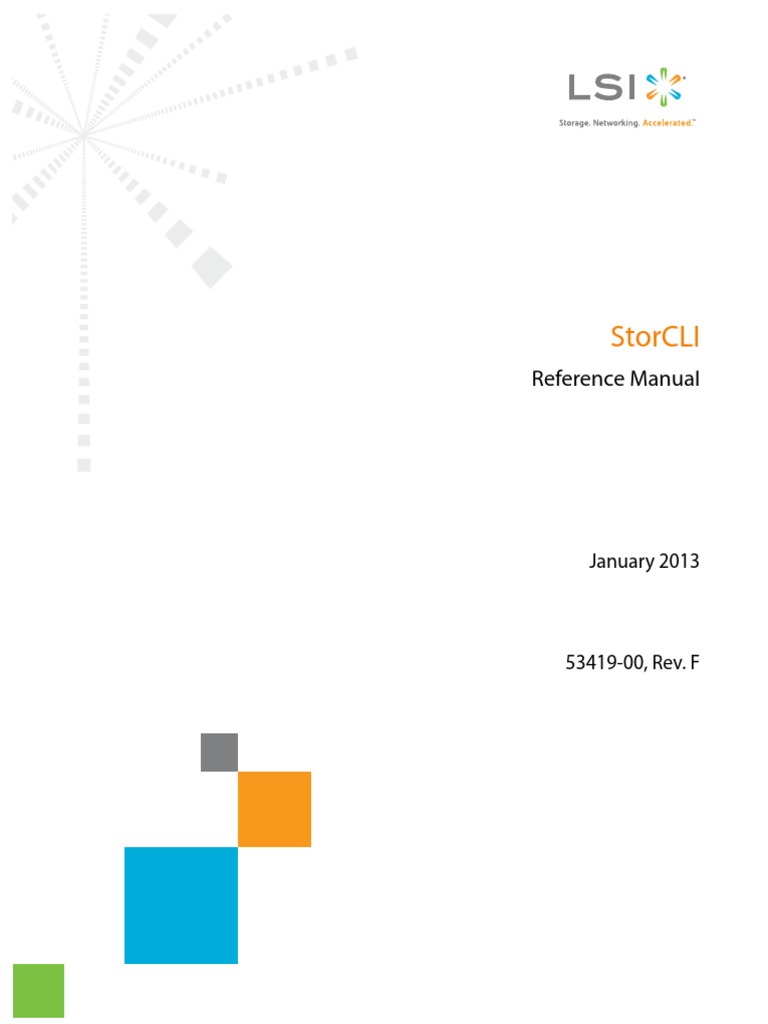 StorCLI RefMan Revf | Download Free PDF | Operating System | Command ...