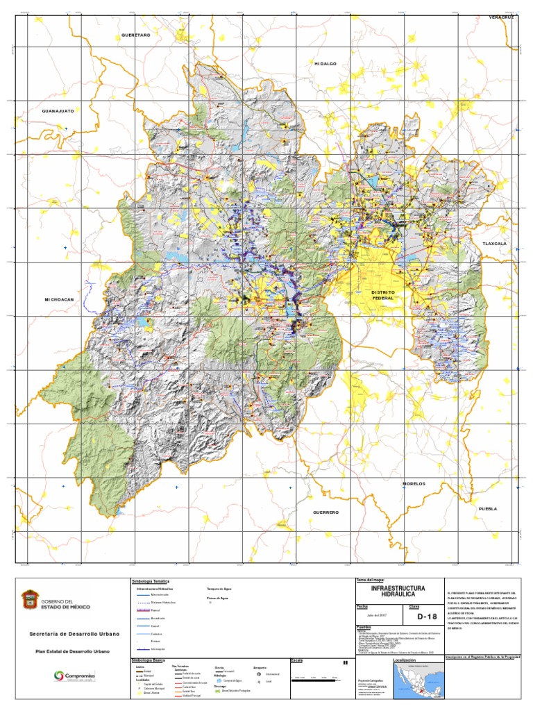 Mapa del Sistema Cutzamala y Ozumba | PDF | Ciudad de México | Geomática