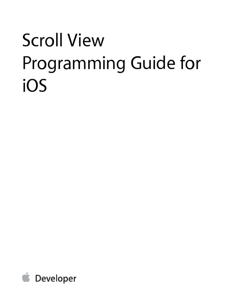 Scroll View Reference | PDF | Ios | Inheritance (Object Oriented Programming)