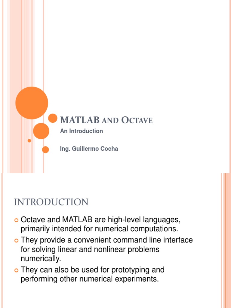 MATLAB and Octave | PDF | Control Flow | Matrix (Mathematics)
