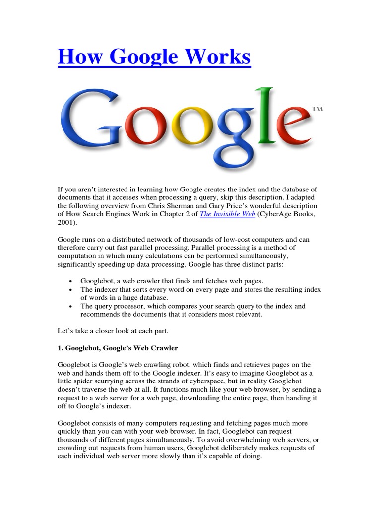 How Google Works | PDF