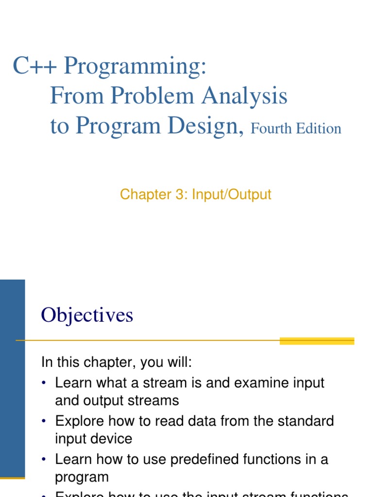 C++ Programming: From Problem Analysis To Program Design,: Fourth Edition | Download Free PDF ...
