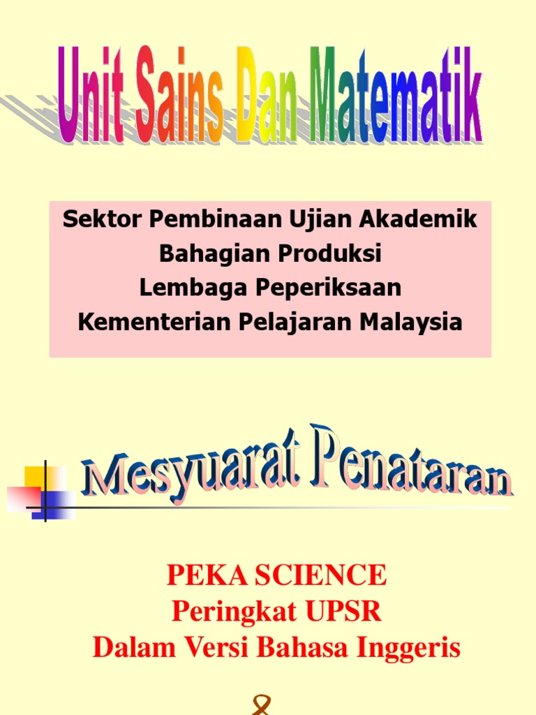Guidelines for Implementing the UPSR Science Practical Work Assessment ...
