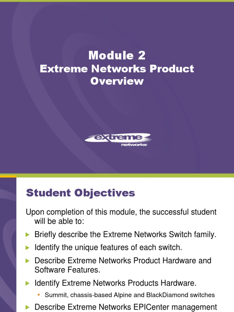 Module 02 (Product Overview) | PDF | Network Switch | Computer Network