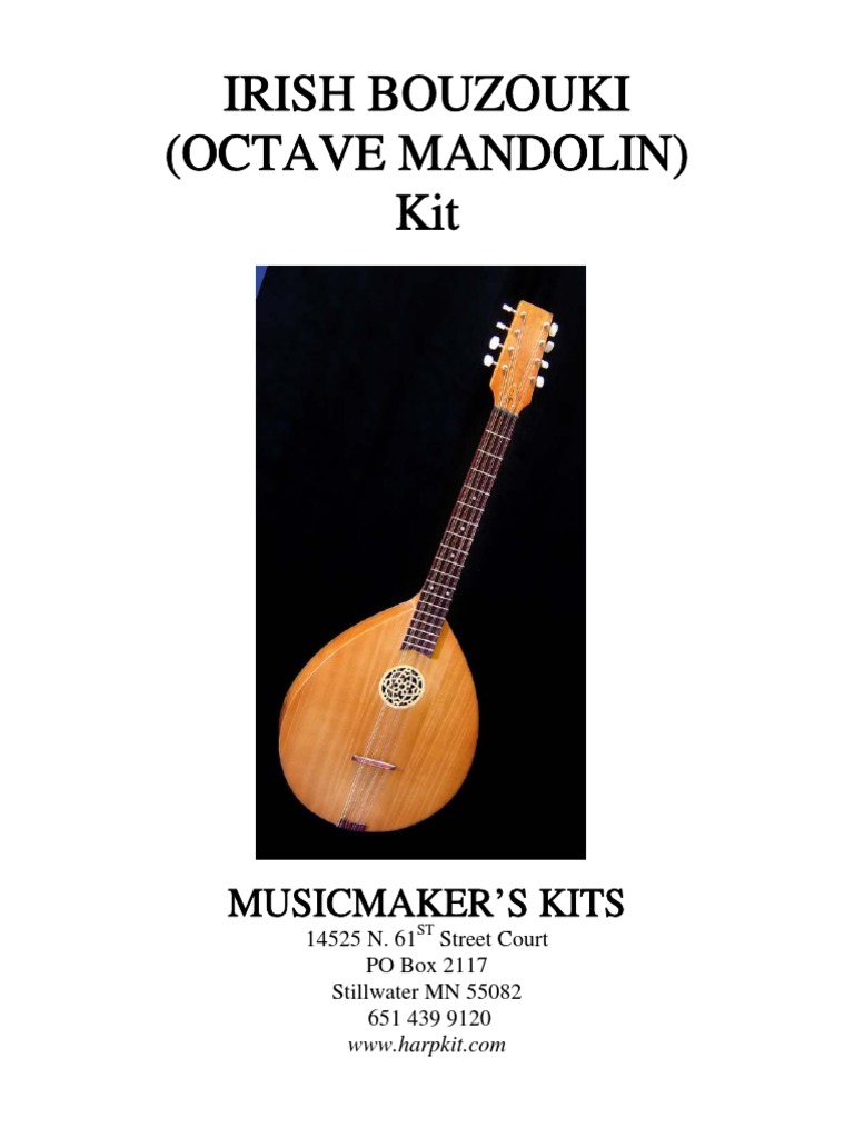 Irish Bouzouki (Octave Mandolin) Kit: Musicmaker'S Kits | PDF | String ...