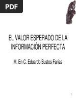 Valor de La Información Perfecta | PDF | Valor esperado | Mercado (economía)