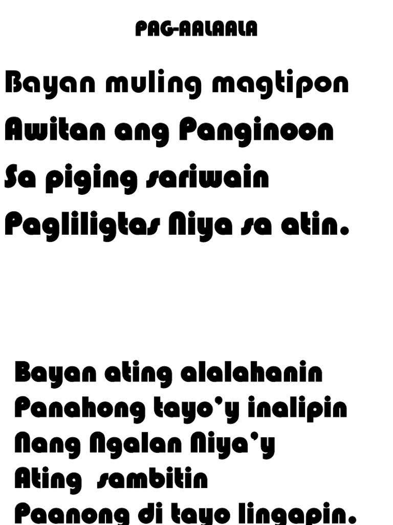 Pag Aalaala | PDF