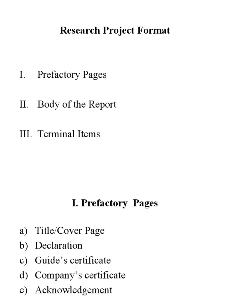 Research Project Format | PDF | Research Design | Sampling (Statistics)