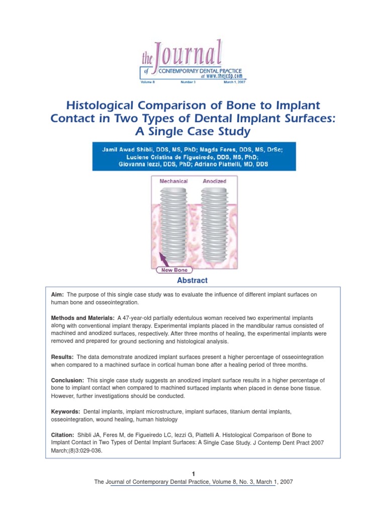 Microstructure of Implants | PDF | Dental Implant | Bone