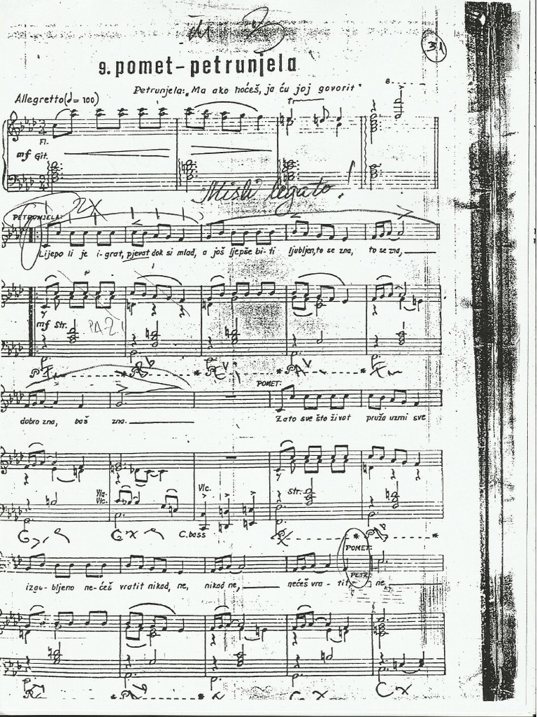 A.Kabiljo - Život Je Lijep (Dundo Maroje) | PDF