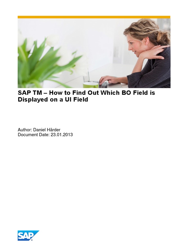 SAP TM - How To Determine The BO Field That Is Displayed in A UI Field ...