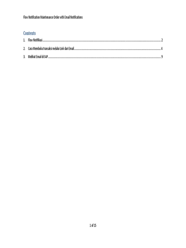 Email Notifications for SAP PM Flow | PDF | Online Services | Hypertext