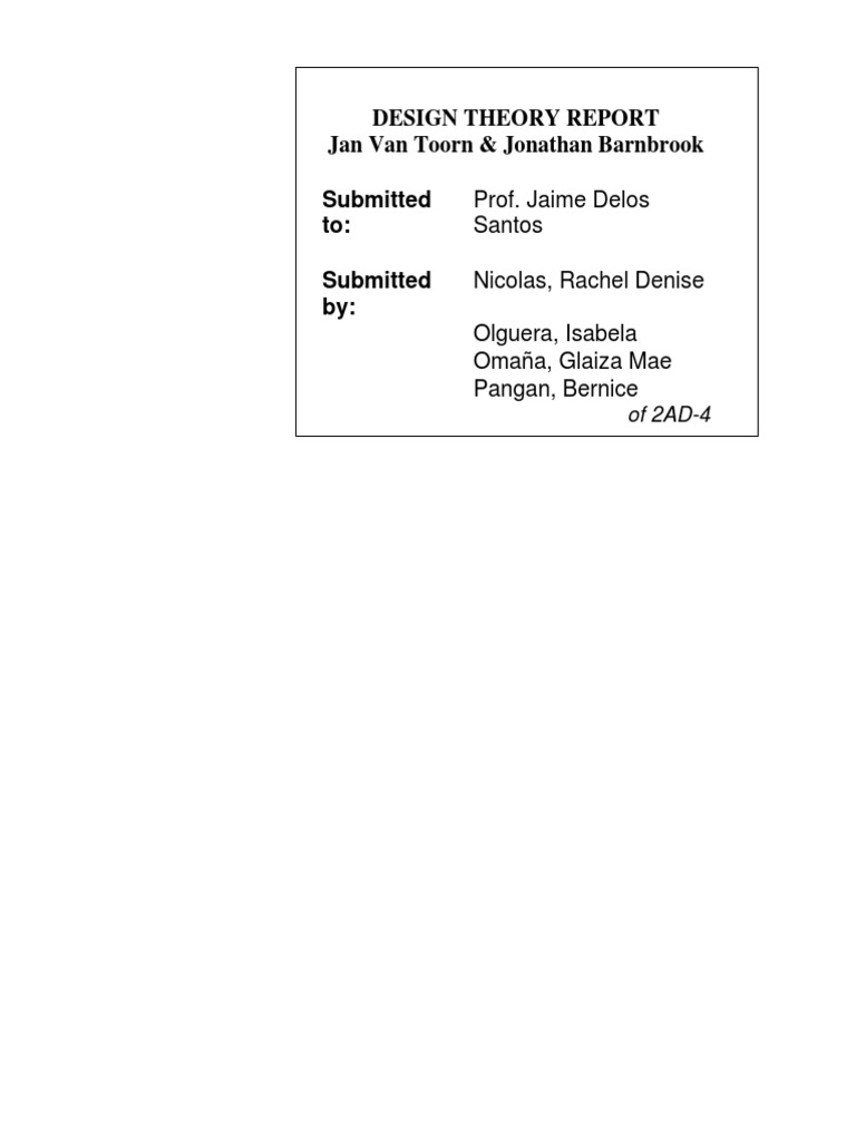 Design Theory Report Analysis | PDF