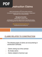 EoT Claim Template For Contractors | PDF | Business