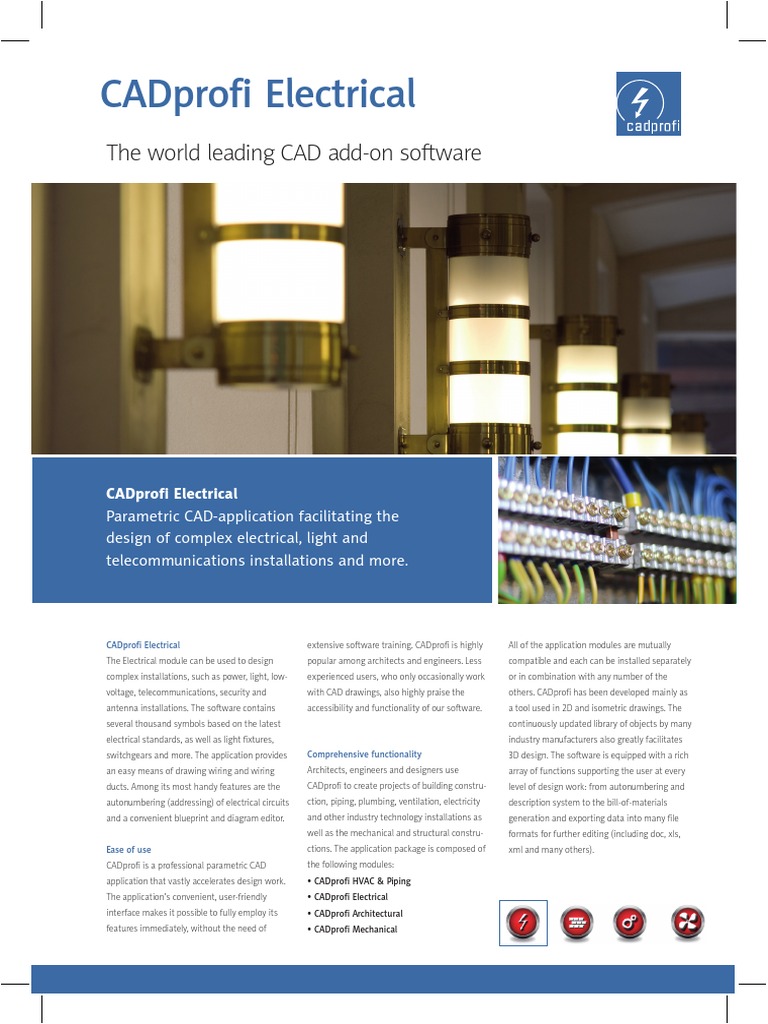 CADprofi Electrical Design Software | PDF | Computer Aided Design ...