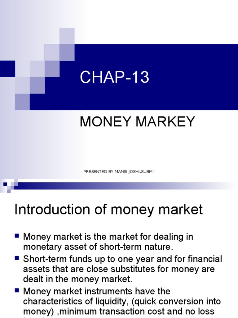 Money Market | PDF | Money Market | Certificate Of Deposit