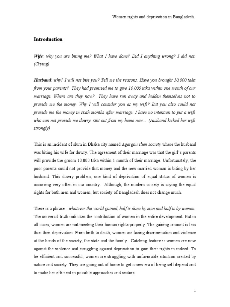 Women Rights | PDF | Women's Rights | Discrimination & Race Relations