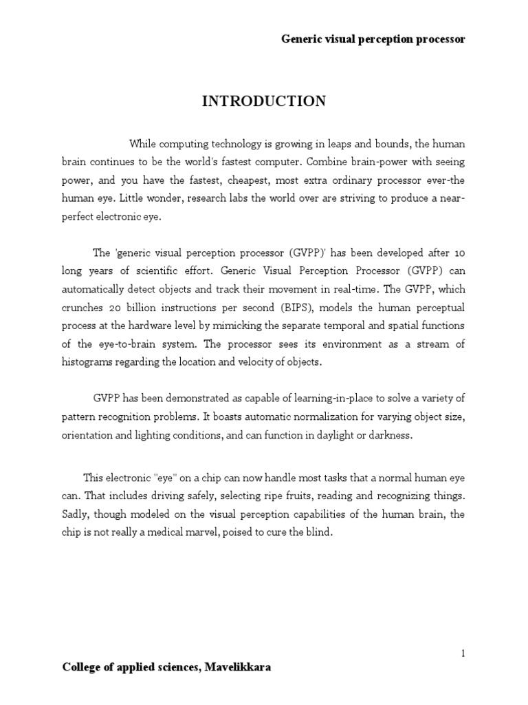 Generic Visual Perception | PDF | Artificial Neural Network | Visual ...