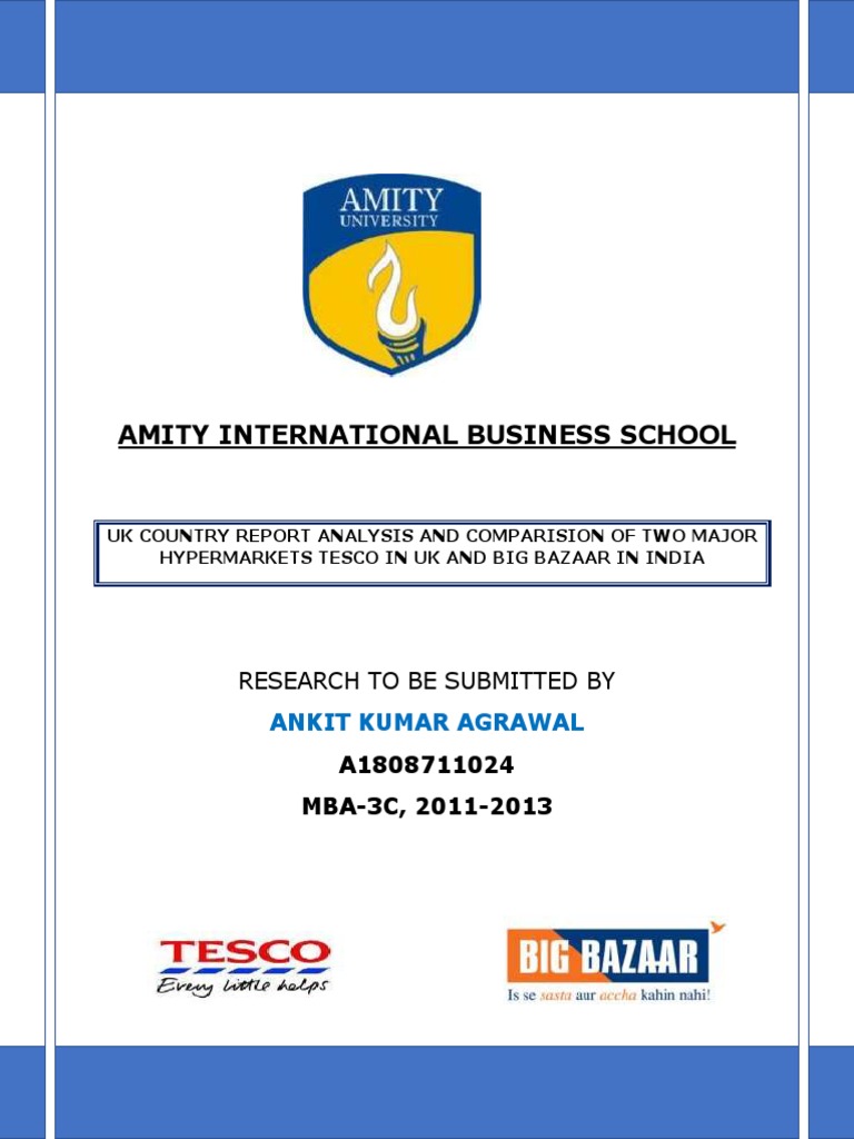 UK Country Report Ankit | PDF | Tesco | Retail