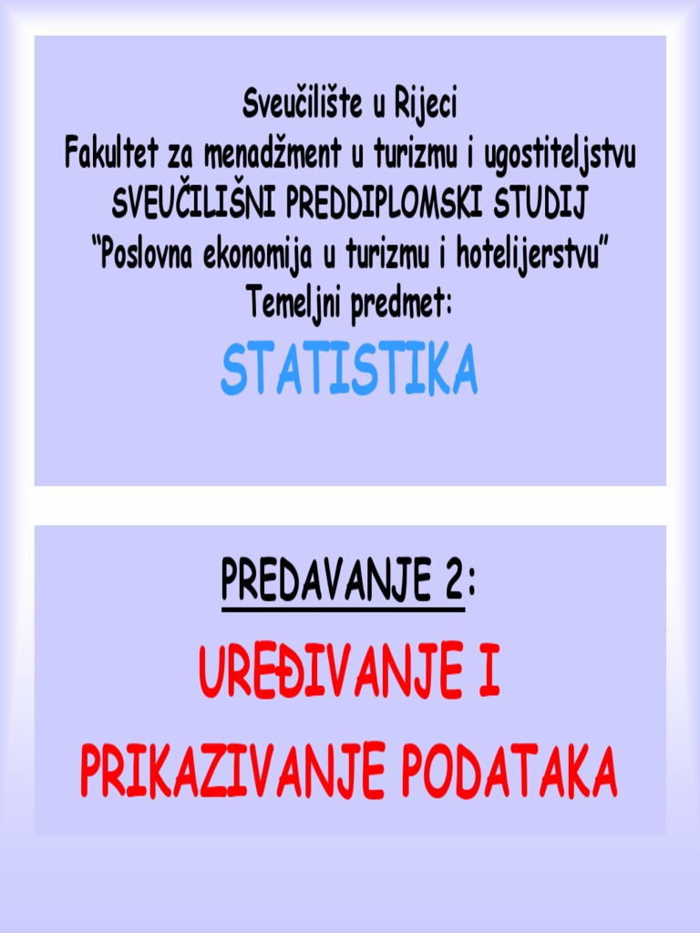Predavanje 2 | PDF