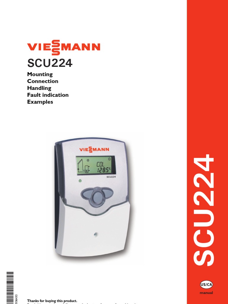Viessmann, SCU224-Solar Control Unit For Multi-Load Solar Systems ...