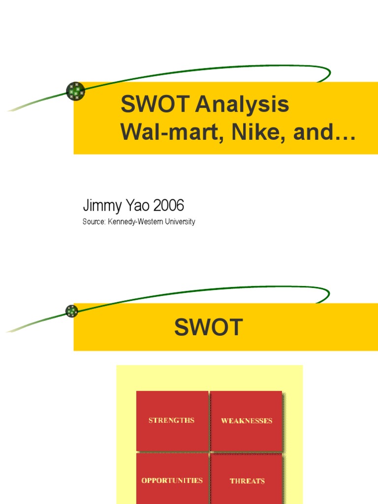 SWOT of Walmart | PDF | Walmart | Retail