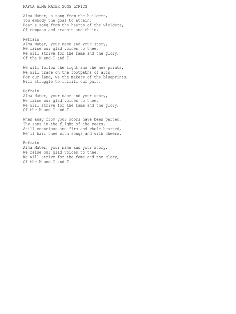 Mapua Hymn | PDF
