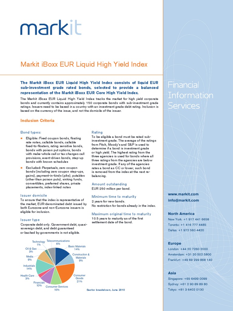 06 - Markit Iboxx EUR Liquid High Yield Index | PDF | High Yield Debt ...