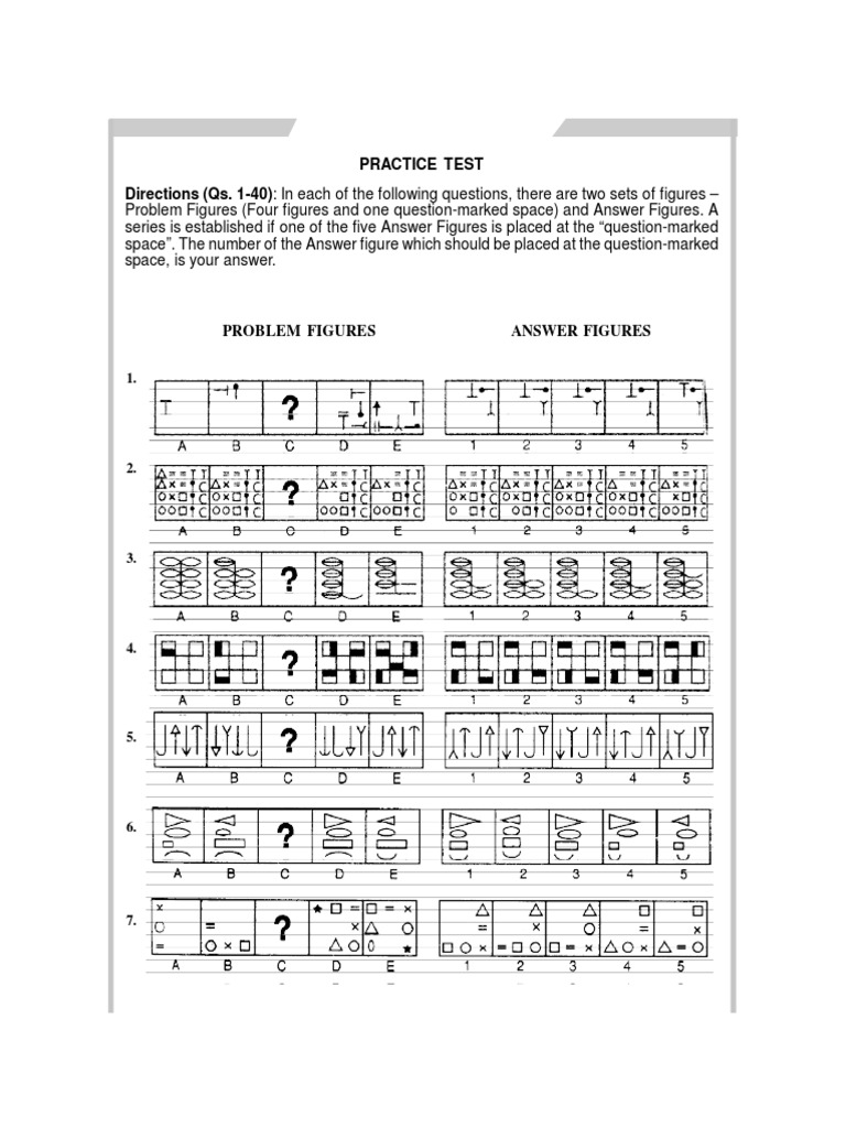 Practice Test Non - Verbal | PDF | Technology & Engineering