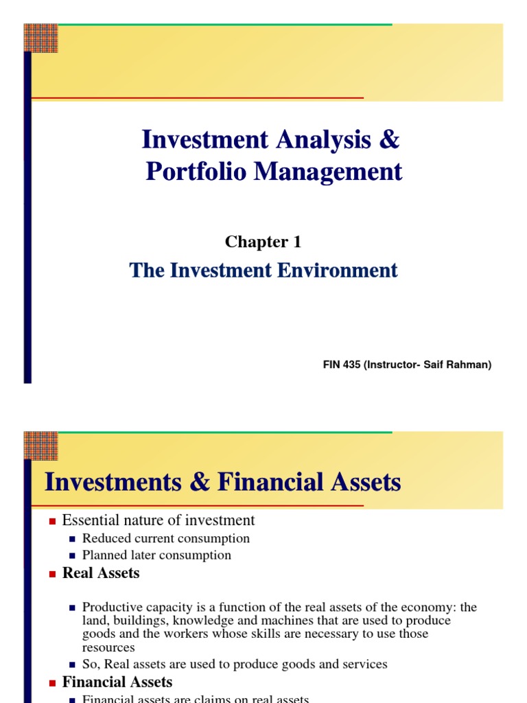 Chapter1 Slides FIN 4354 | PDF | Securities (Finance) | Financial Markets