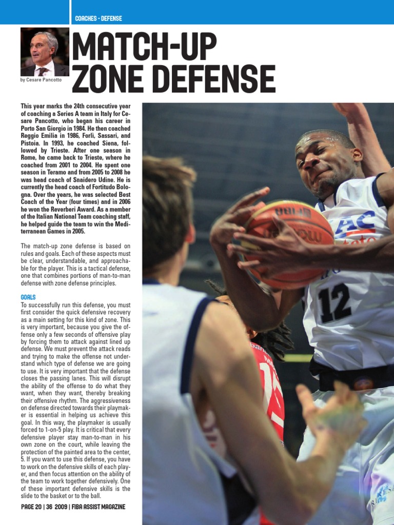 Match Up Zone Defense - Basketball | PDF | Games Of Physical Skill | Sports