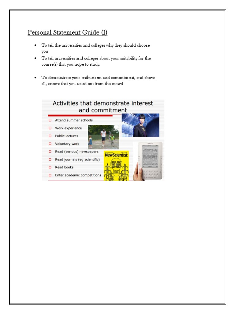 ULTIMATE Personal Statement Guide | PDF | University And College ...