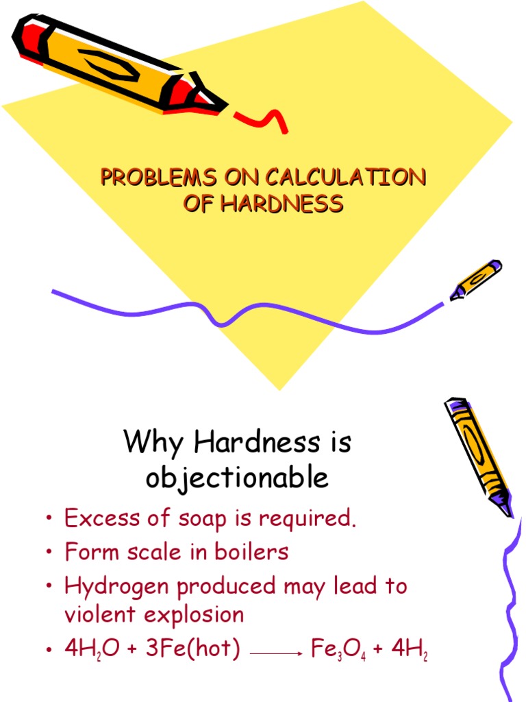 Problems On Hardness | PDF | Sodium Carbonate | Chemical Substances