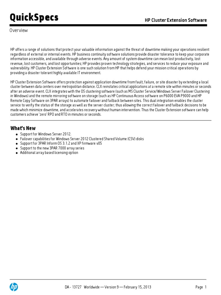 Cluster CLX | PDF | Computer Cluster | Replication (Computing)