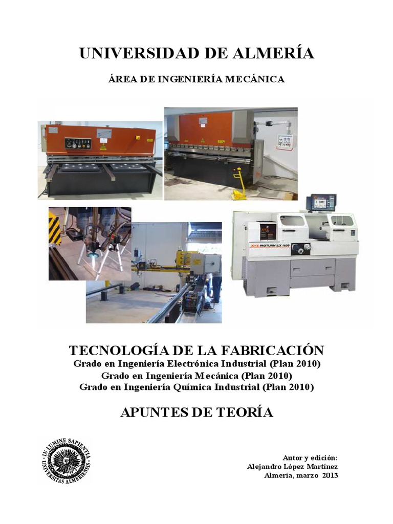 Procesos de Fabricacion Mecanica | PDF | Control numerico | Fundición Procesos de Fabricacion Mecanica | PDF | Control numerico | Fundición