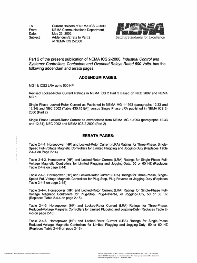 Nema Ics 2 | PDF | Relay | Switch