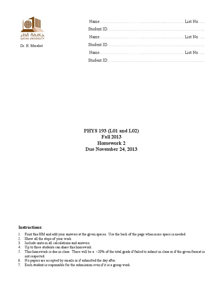 HW2 With Solution | PDF | Capacitor | Components