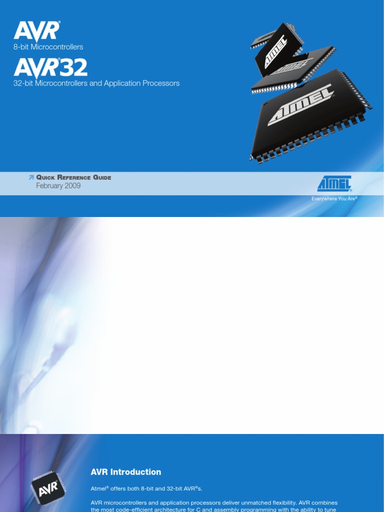 AVR AND AVR 32 Datasheet | PDF | Computer Hardware | Computing