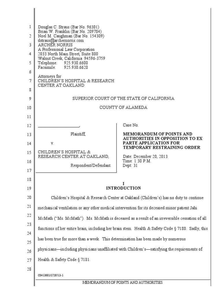 Jahi-McMath Is Brain Dead | PDF