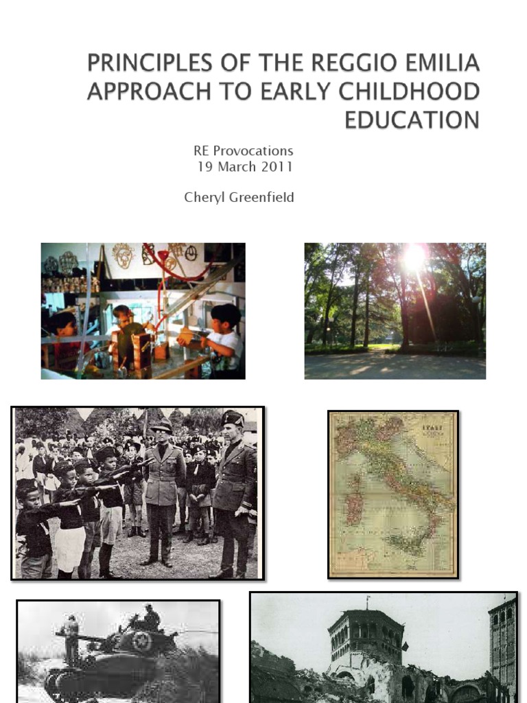 Principles of Reggio Emilia Approach To Early Childhood Powerpoint 2011 ...
