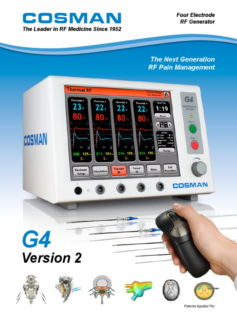 COSMAN G4 Four Electrode RF Generator | PDF | Touchscreen | Automation