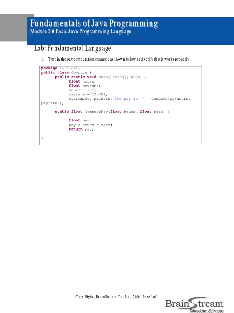 2 2 Module 2 Basic Java Programming Language Pdf C Programming Language Integer