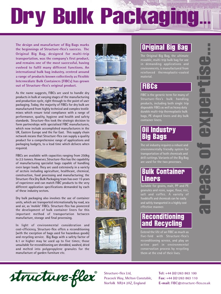 Dry Bulk Brochure Original Big Bag | Packaging And Labeling | Warehouse