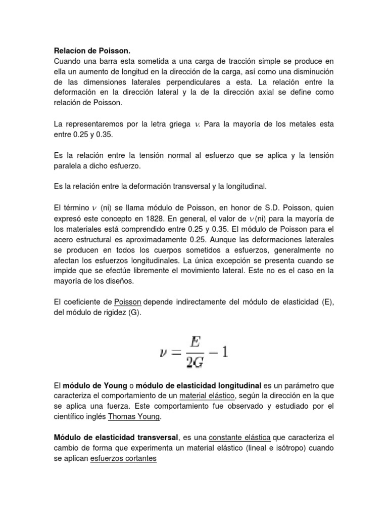 Relacíon de Poisson | PDF
