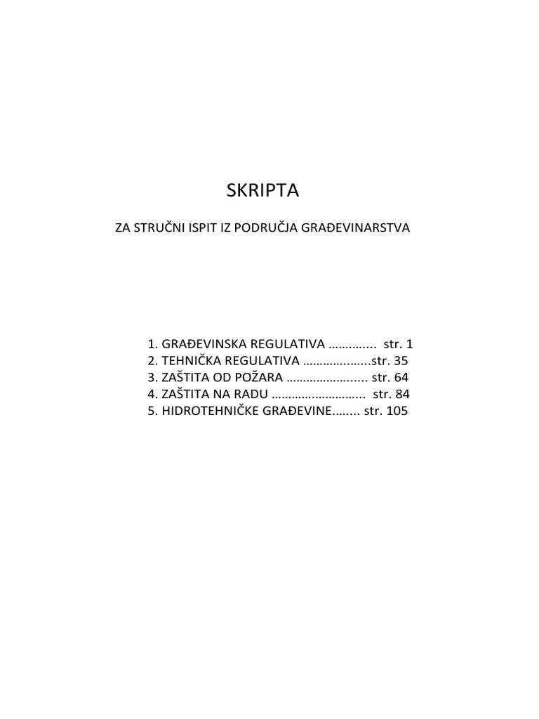 Skripta Za Stručni Ispit 2013 | PDF