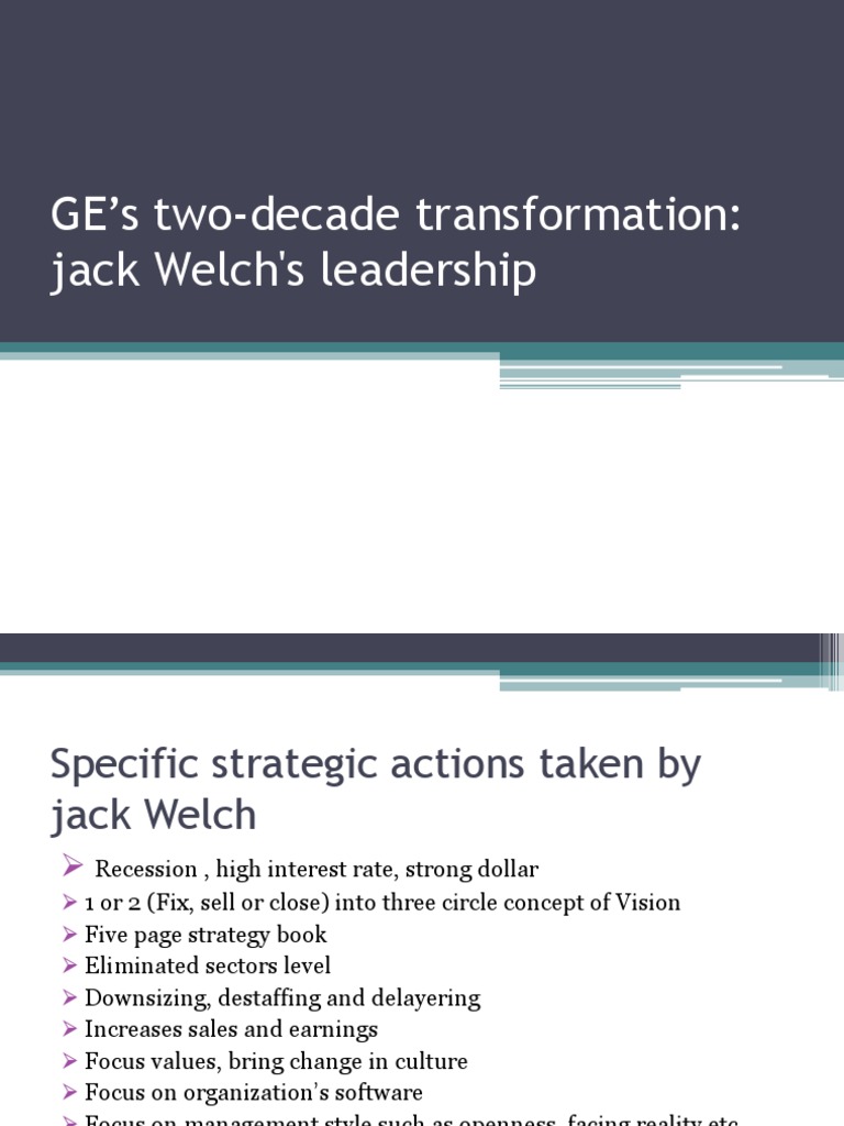 Ge's Two-decade Transformation | Pdf